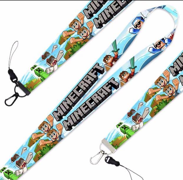 Among Us Minecraft Lanyard EZ link card holder trace together token ...