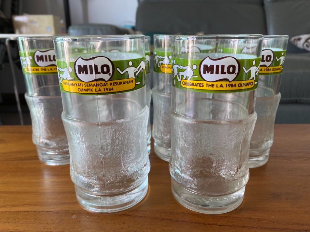 Antique / vintage collectible Milo glasses, Hobbies & Toys, Memorabilia ...