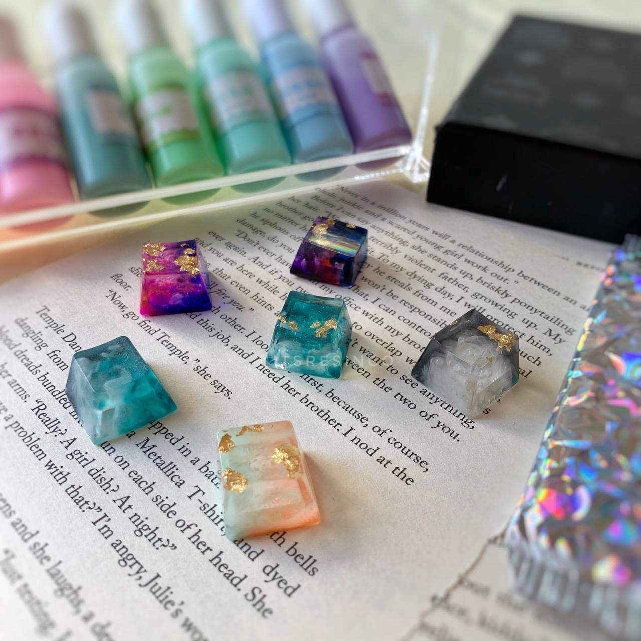 Artisan Resin Keycaps for Cherry Profile R1 (SET OF 4 FOR $50), Hobbies ...