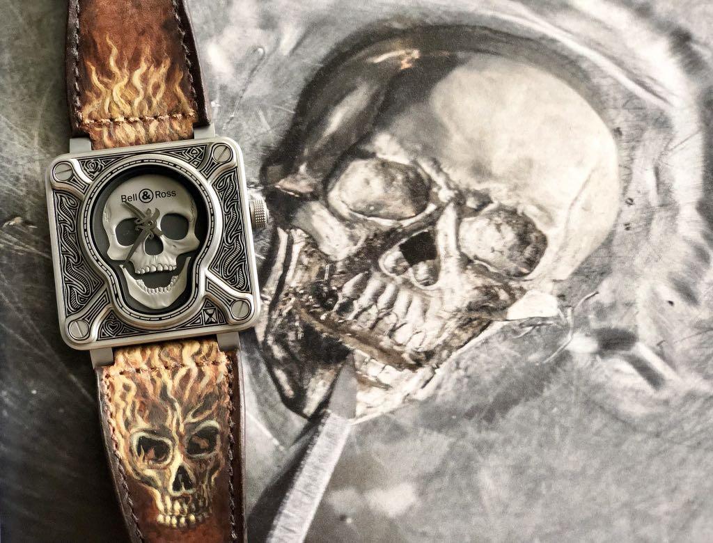 Bell & Ross BR01-92 Burning Skull, Luxury, Watches on Carousell