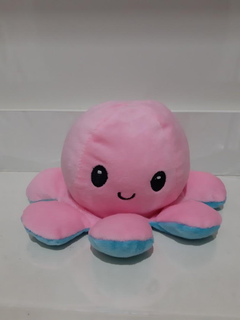 Boneka Gurita Reversible Octopus Doll Tiktok, Bayi & Anak, Mainan ...