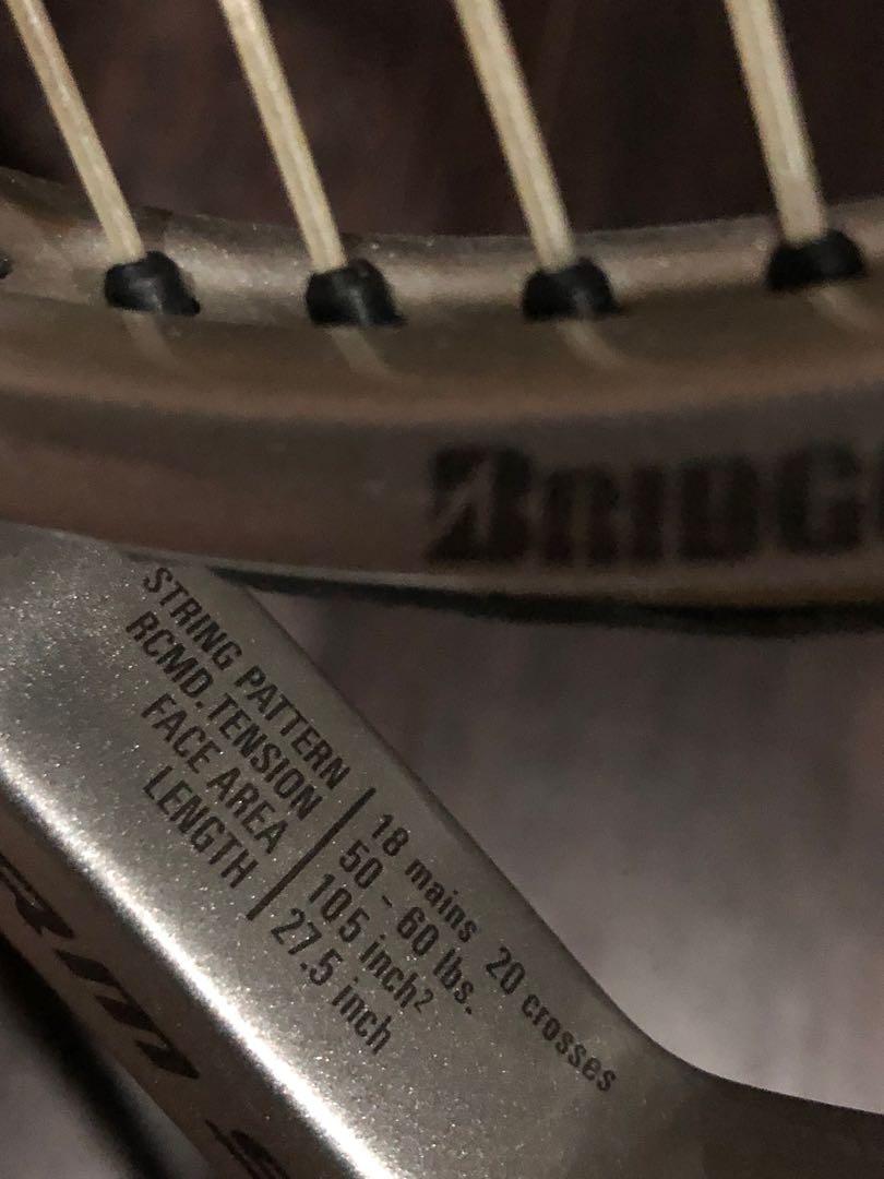 Bridgestone Pro Beam XO1 Tennis Racquet, Sports Equipment, Sports ...