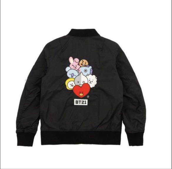 BTS BT21 :CHOCOOLATE BOMBER JACKET, Women's Fashion, Coats, Jackets and ...