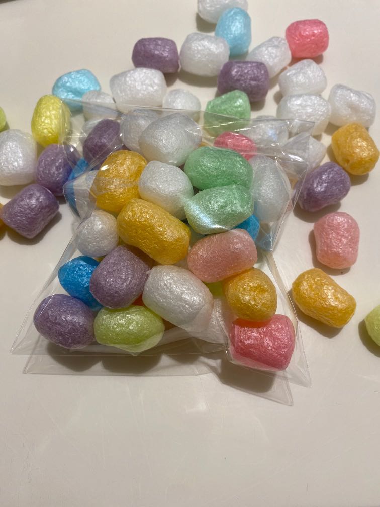 Colorful packaging peanuts, Hobbies & Toys, Stationery & Craft, Craft ...