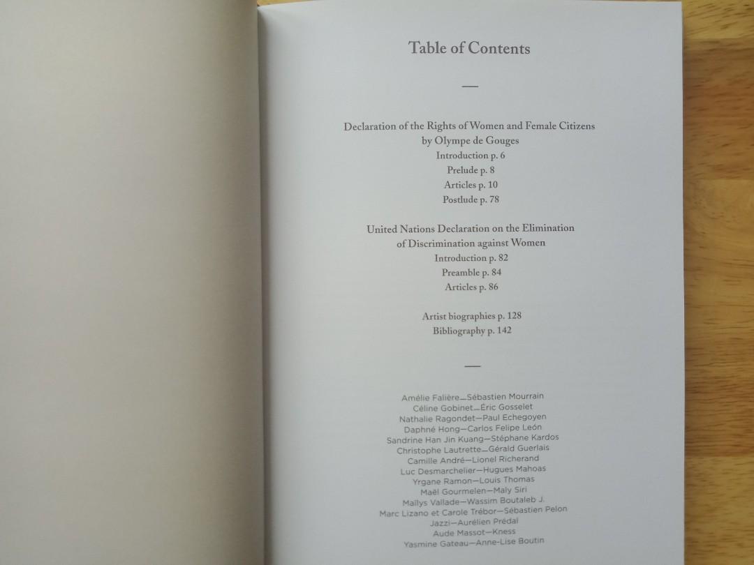 Declaration of the Right of Woman by Olympe de Gouges, Hobbies & Toys ...