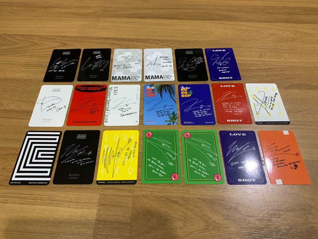 EXO OFFICIAL PHOTOCARDS, Hobbies & Toys, Collectibles & Memorabilia, K ...