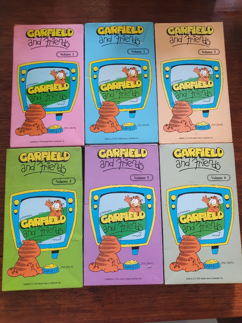 Garfield and Friends VHS (6 tapes), Hobbies & Toys, Music & Media ...