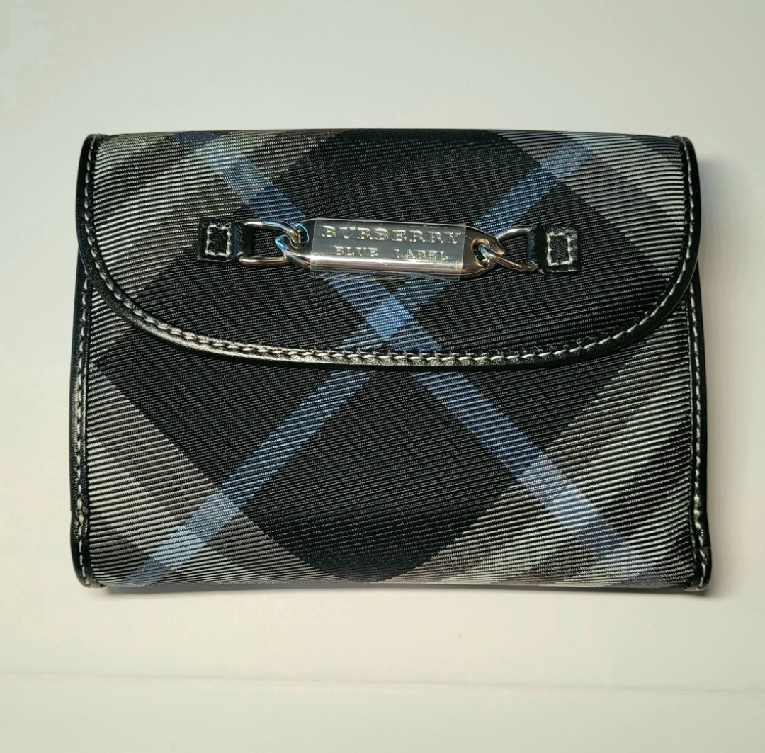 Genuine Burberry Blue Label short wallet, Women's Fashion, Bags ...