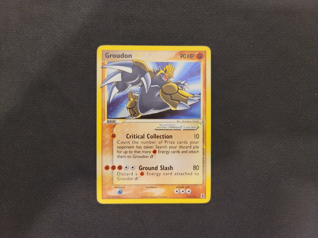 Groudon Gold Star - Pokemon TCG, Hobbies & Toys, Toys & Games on Carousell