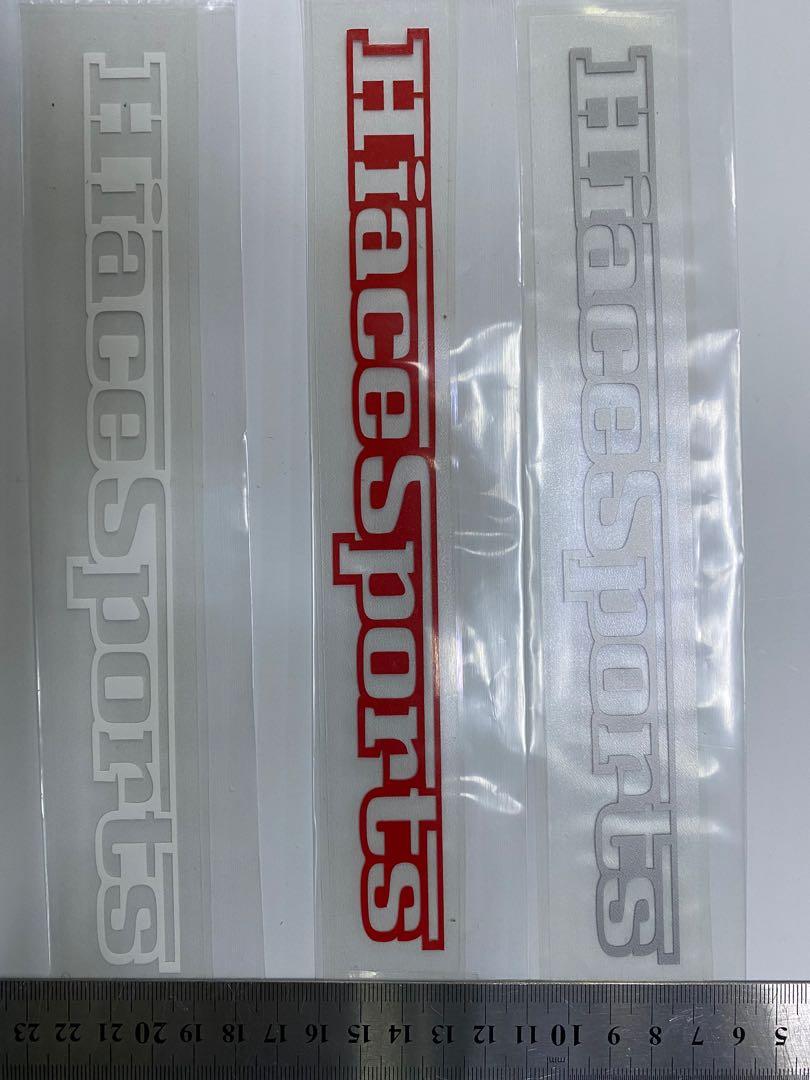 Hiace Van stickers 22x2.5cm, Car Accessories, Accessories on Carousell