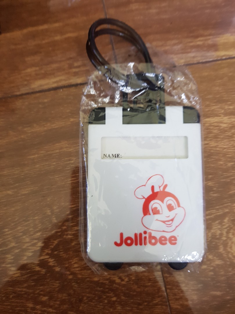 JOLLIBEE Luggage Tag, Hobbies & Toys, Memorabilia & Collectibles, Fan ...