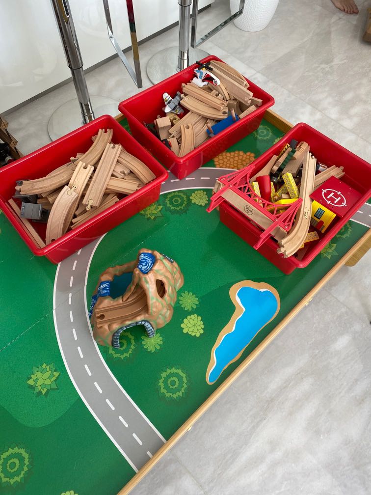Kidkraft toy train table and train set, Babies & Kids, Baby Nursery ...