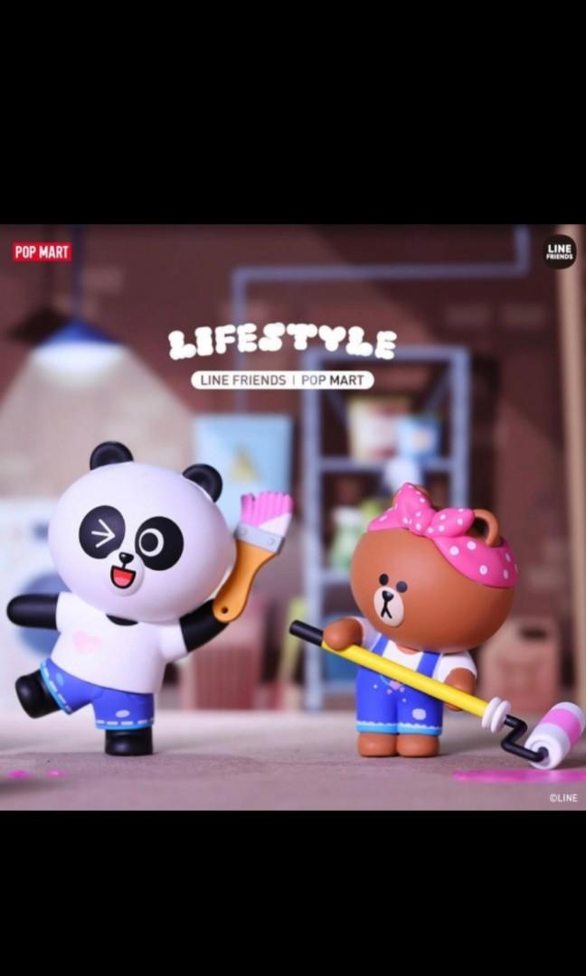 Line Popmart painting pangyo, Hobbies & Toys, Toys & Games on Carousell