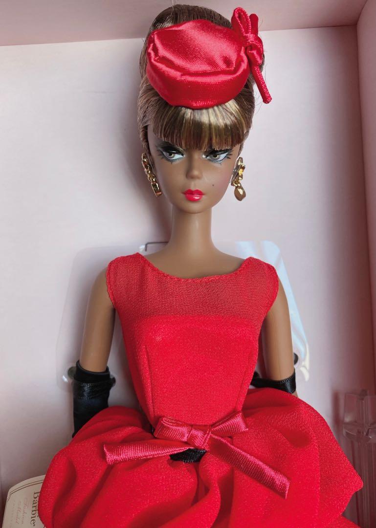 Little Red Dress Silkstone Barbie Doll, Barbie Fashion Model Collection ...