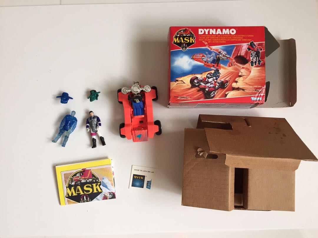 Mask 1987 Dynamo complete kenner box with rubber tires, Hobbies & Toys ...