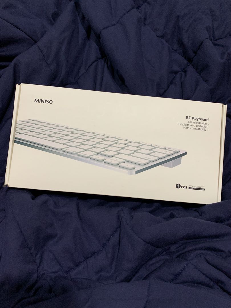 Miniso Bluetooth Keyboard (Silvery), Computers & Tech, Parts ...