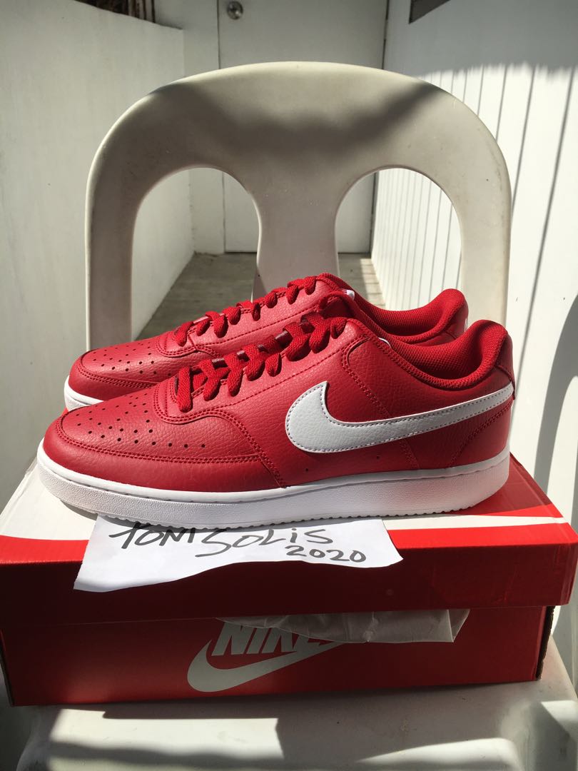 Nike Court Vision Low Gym Red, Men's Fashion, Footwear, Sneakers on ...