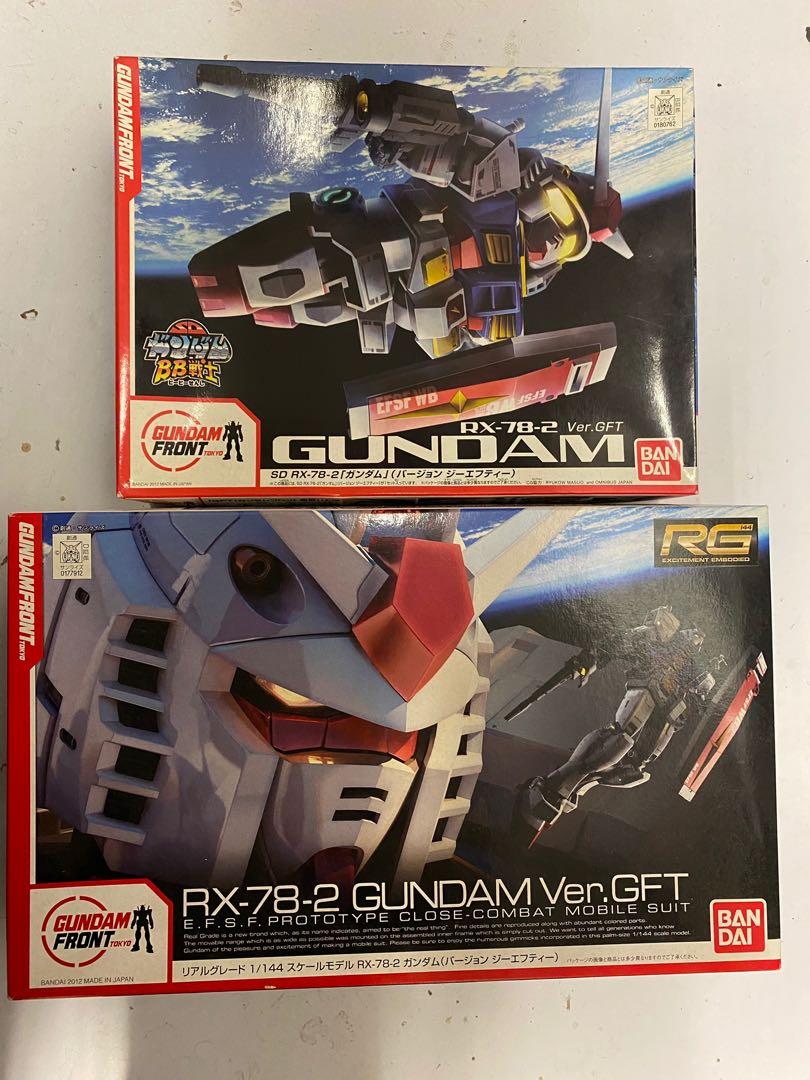 RG RX-78-2 GUNDAM VER GFT + SD RX-78-2 GUNDAM VER GFT (不散）, 興趣及遊戲, 玩具 ...