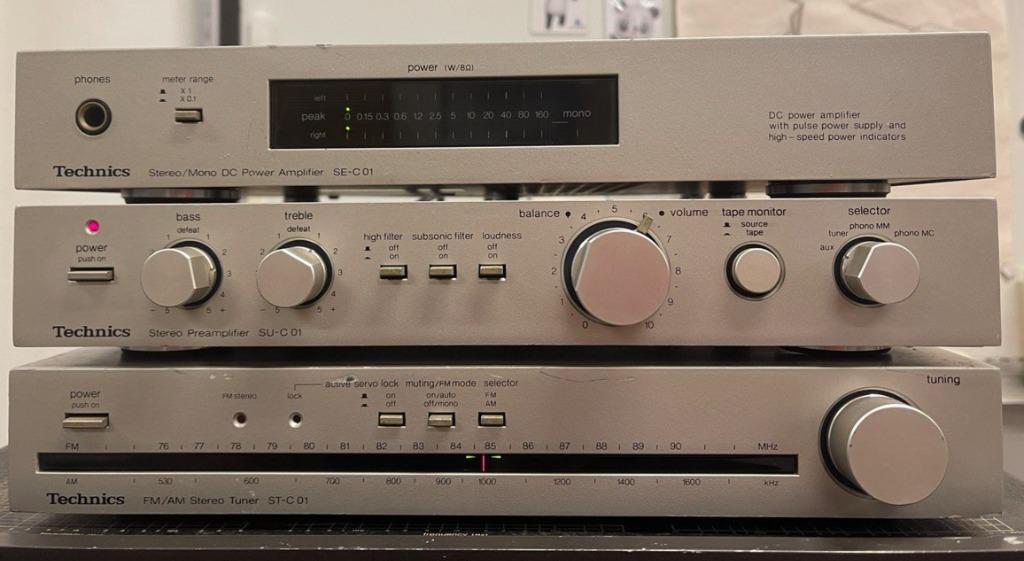 TECHNICS SE-C01 / SU-C01 / TU-C01 POWER PREAMP TUNER, Audio, Other Audio Equipment on Carousell