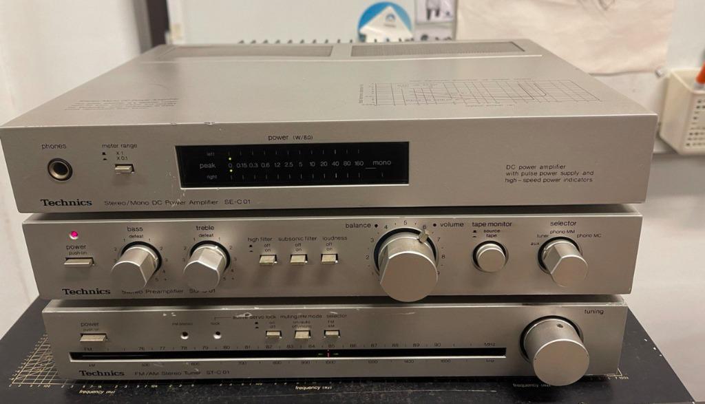 TECHNICS SE-C01 / SU-C01 / TU-C01 POWER PREAMP TUNER, Audio, Other Audio Equipment on Carousell