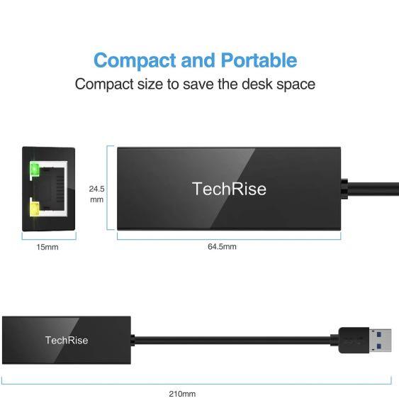 Techrise Network Adapter, Computers & Tech, Parts & Accessories, Cables & Adaptors on Carousell