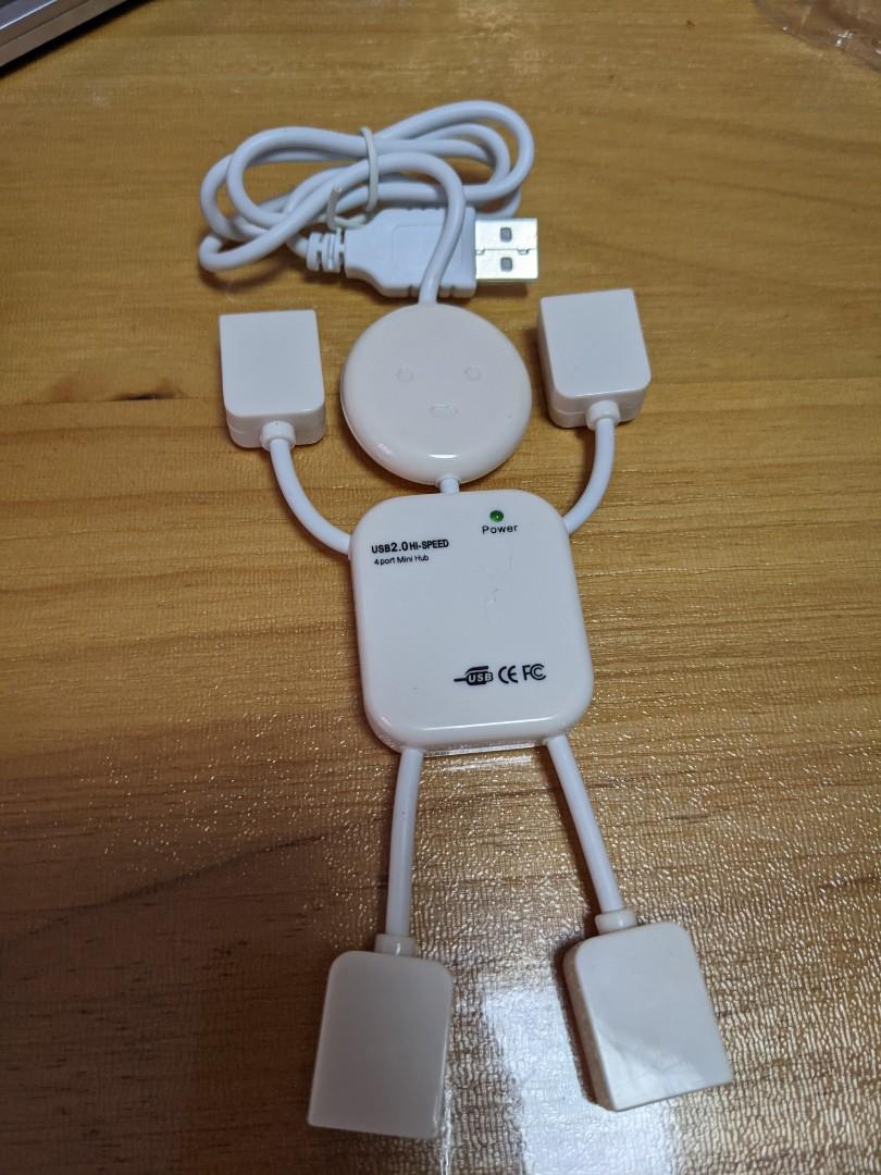 USB hub white, Computers & Tech, Parts & Accessories, Cables & Adaptors ...