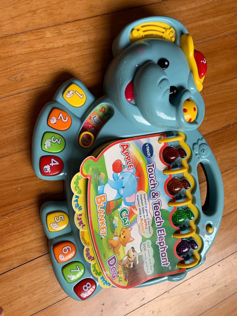 Vtech Touch and teach Elephant, Hobbies & Toys, Toys & Games on Carousell