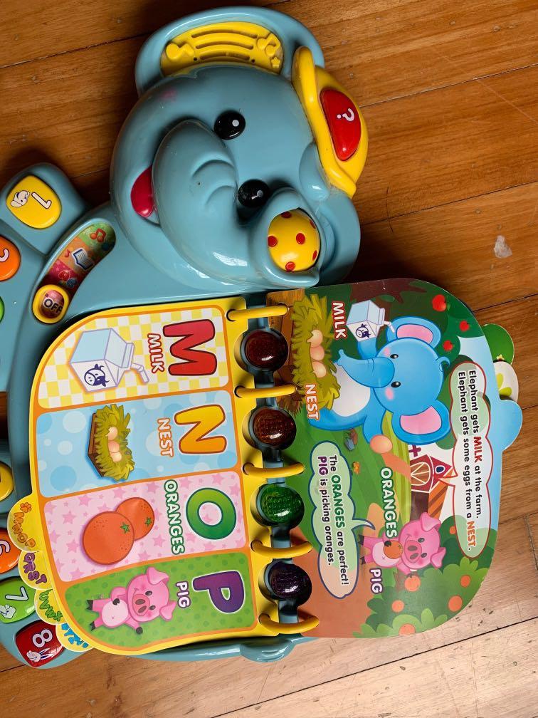 Vtech Touch and teach Elephant, Hobbies & Toys, Toys & Games on Carousell