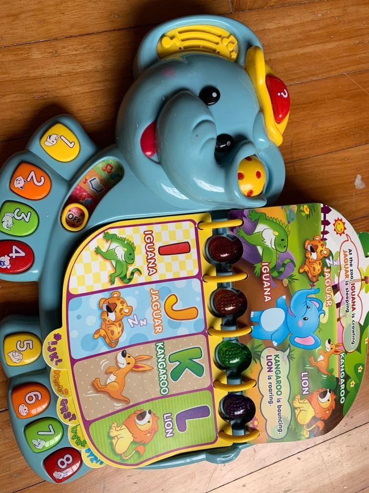Vtech Touch and teach Elephant, Hobbies & Toys, Toys & Games on Carousell