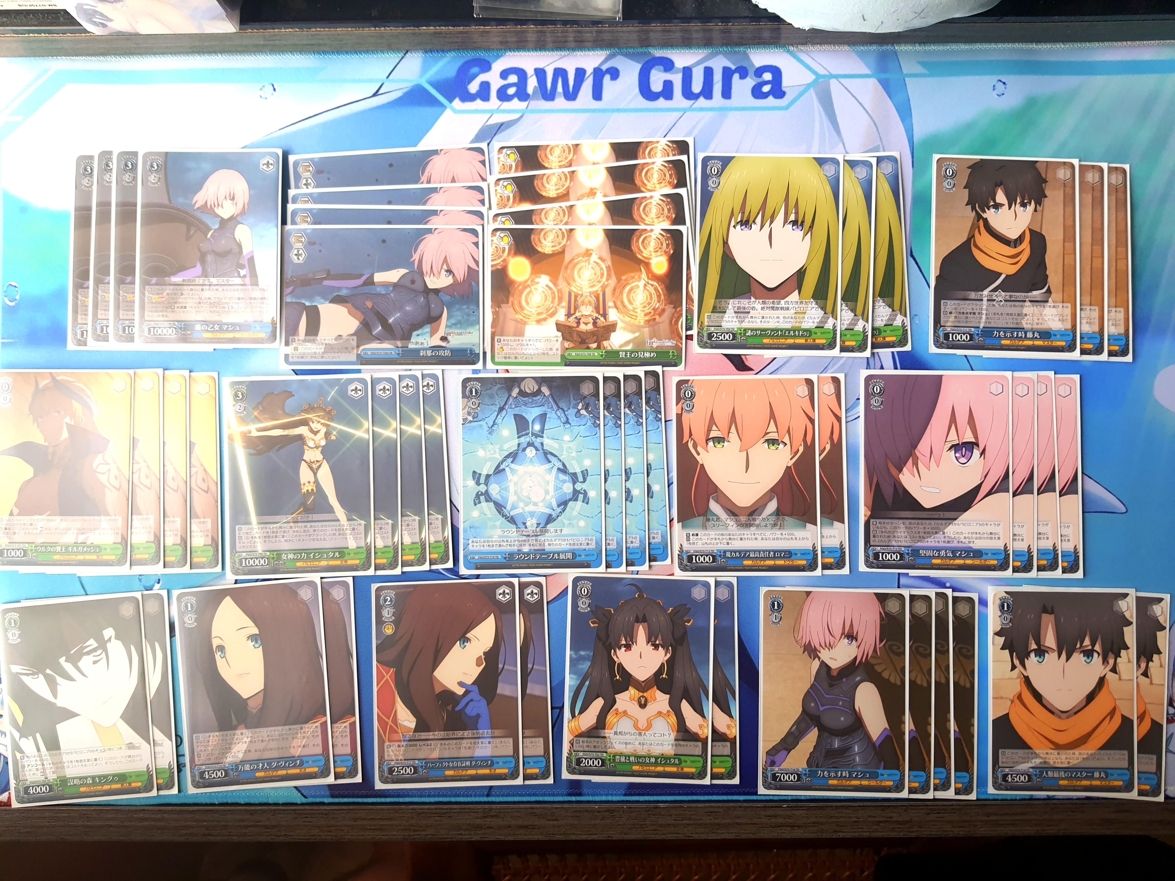 新手向遊5預組fgo deck 8閃sr ws fate grand order weiβ schwarz tcg card 卡組 黑白雙翼 ...