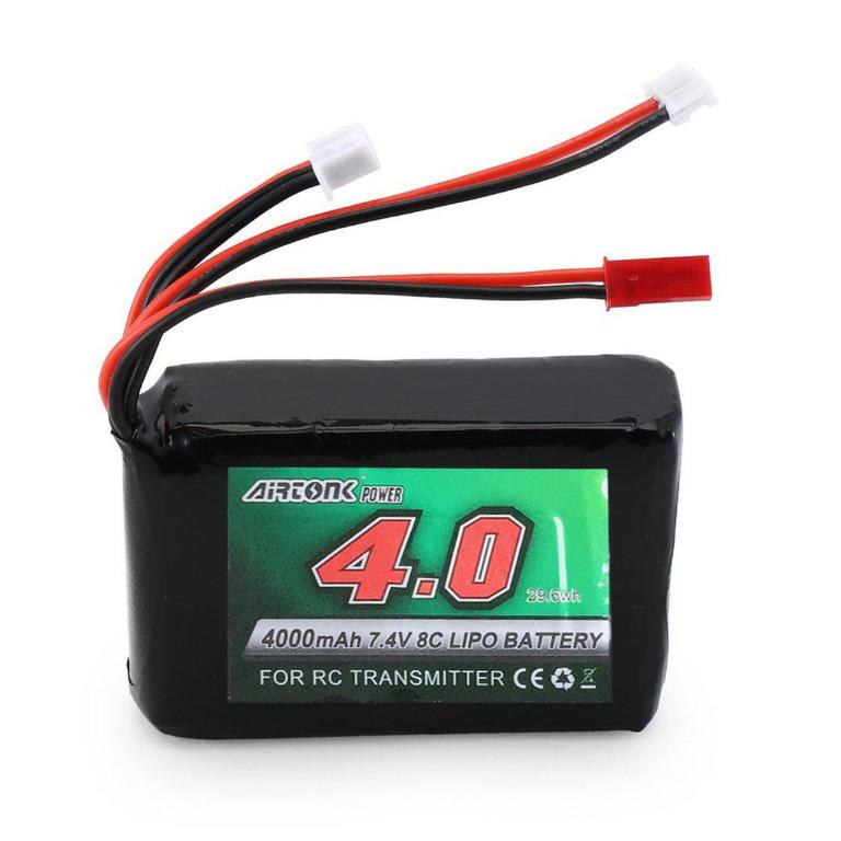 全新 Airtonk Power 7.4V 8C 4000mAh Lipo Battery for Spektrum DX9 DX8 DX7 DX6E Transmitter Battery ...