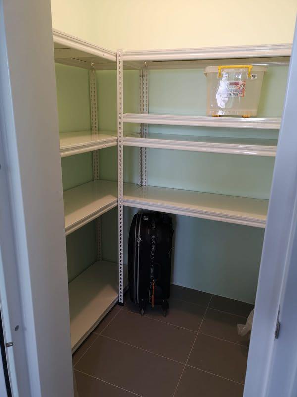 Boltless Rack BTO bombshelter storeroom rack, Furniture, Shelves ...