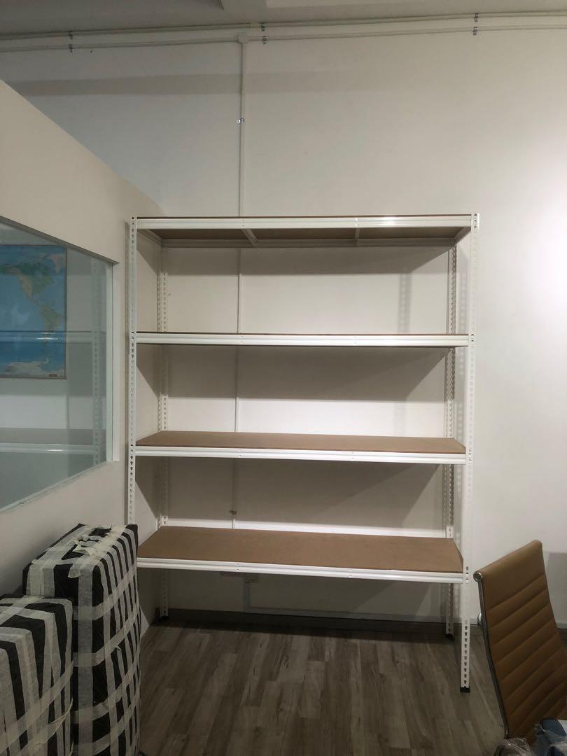 Boltless Rack BTO bombshelter storeroom rack, Furniture, Shelves ...