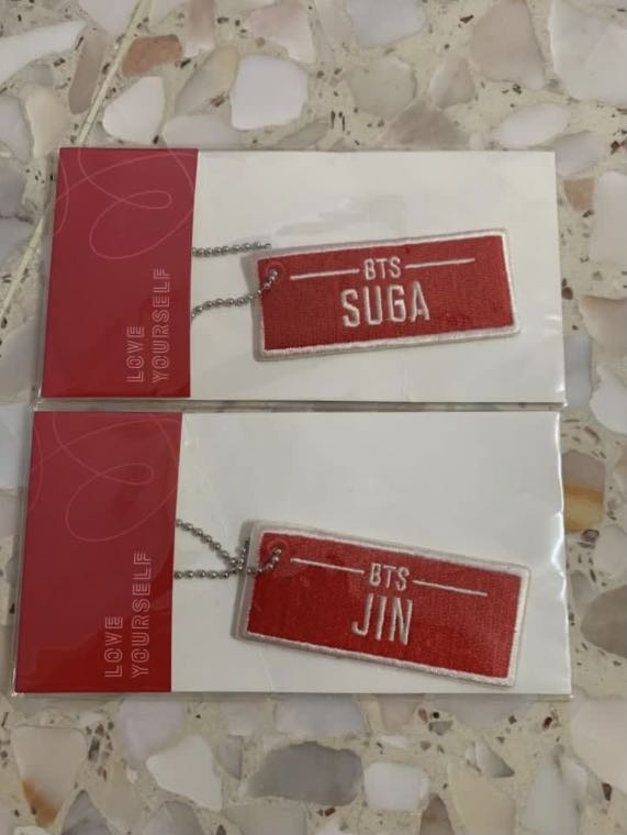 Brand New BTS Name Tag Suga Love Yourself, Hobbies & Toys, Memorabilia ...