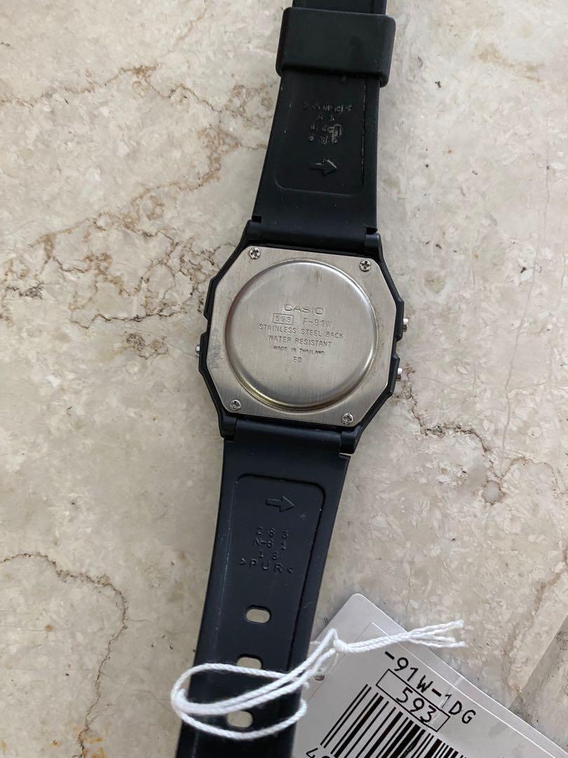 Casio F-91W Navy Blue watch, Luxury, Watches on Carousell