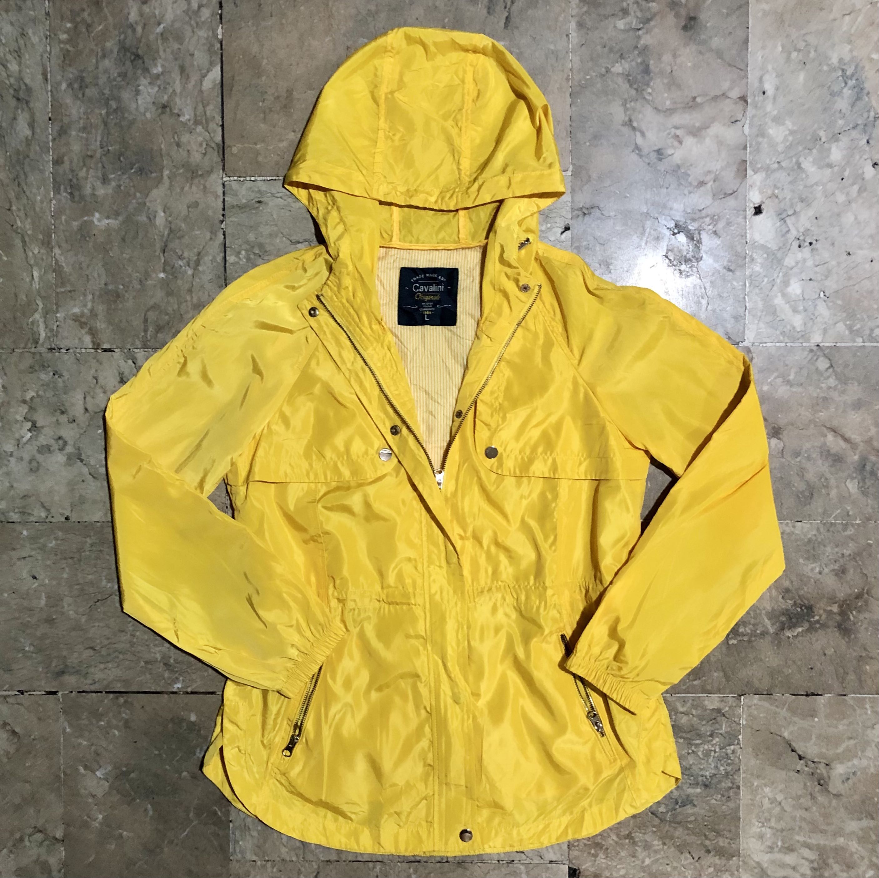 Cavalini Yellow Parka, Women's Fashion, Coats, Jackets and Outerwear on ...