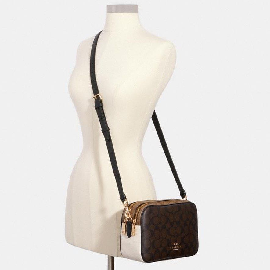 Coach Jes Crossbody in Blocked Signature Canvas, Women's Fashion, Bags ...