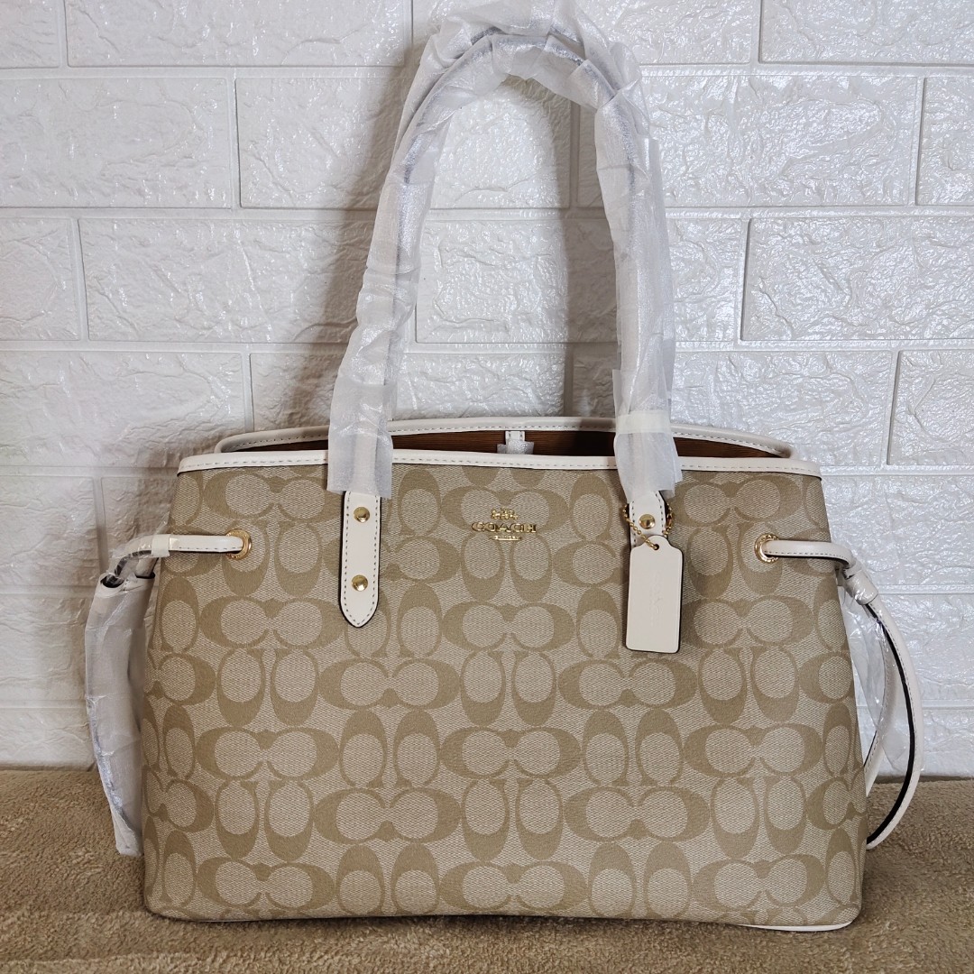 Coach PVC Drawstring Carryall, Women's Fashion, Bags & Wallets, Purses ...