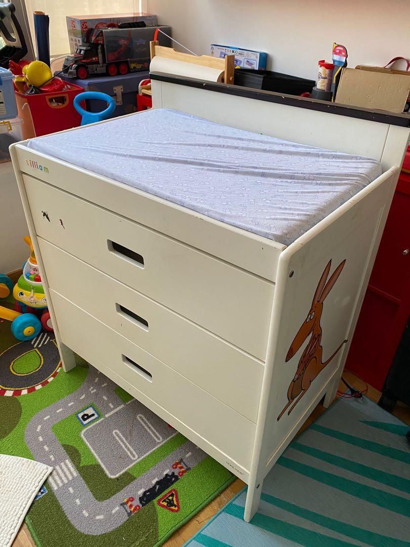Cool kids baby change table with drawers (collect only), Furniture ...