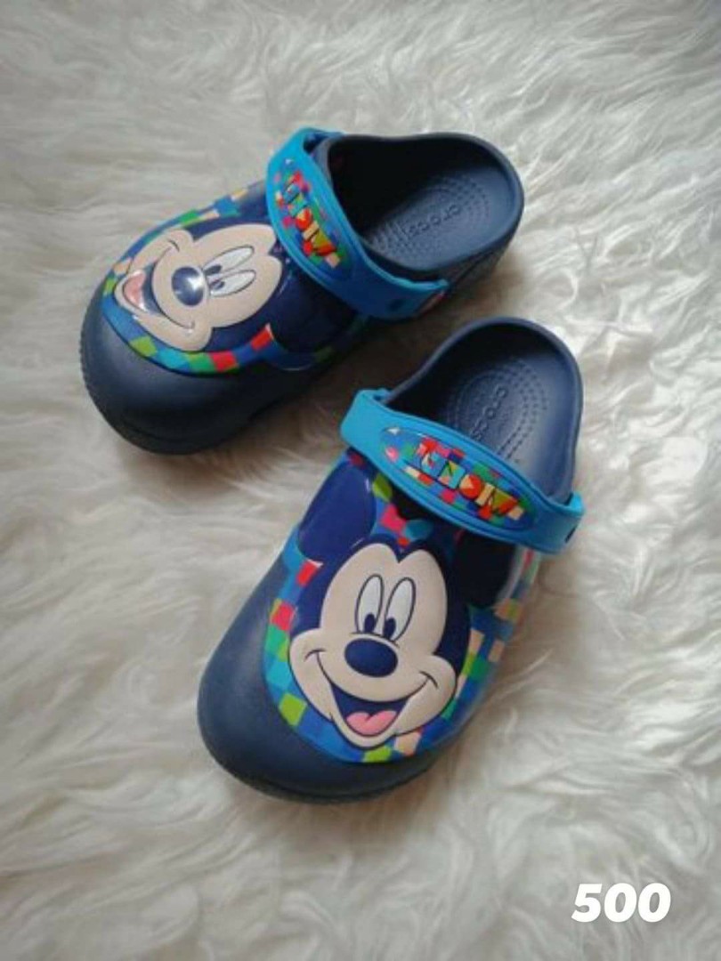 Crocs Mickey Mouse, Babies & Kids, Babies & Kids Fashion on Carousell