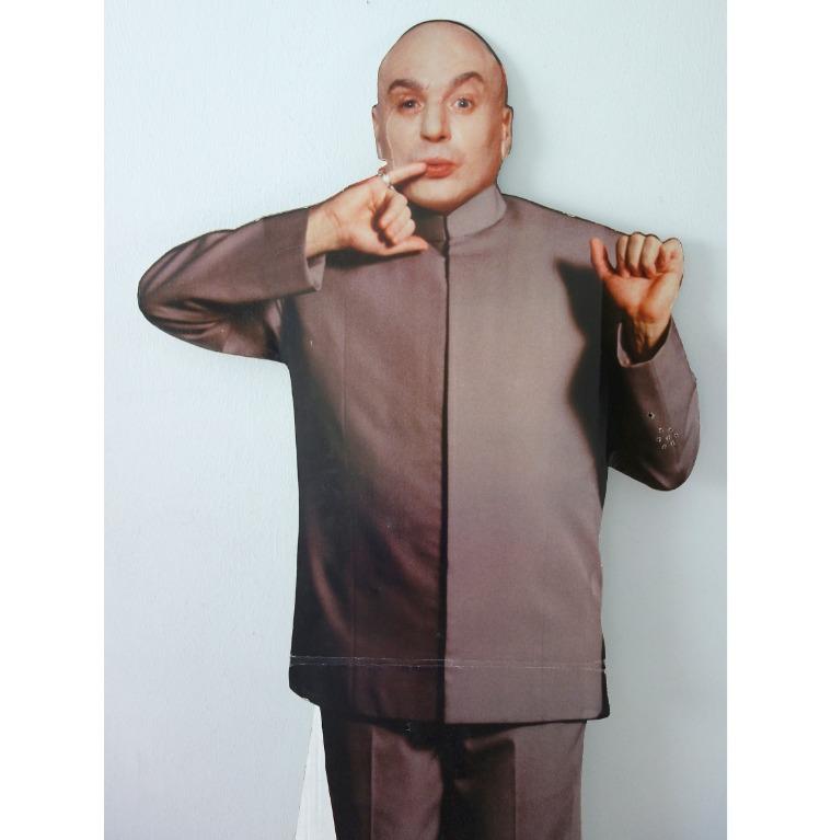 Dr Evil & Mini Me Cut-out Display Standee, Furniture & Home Living ...