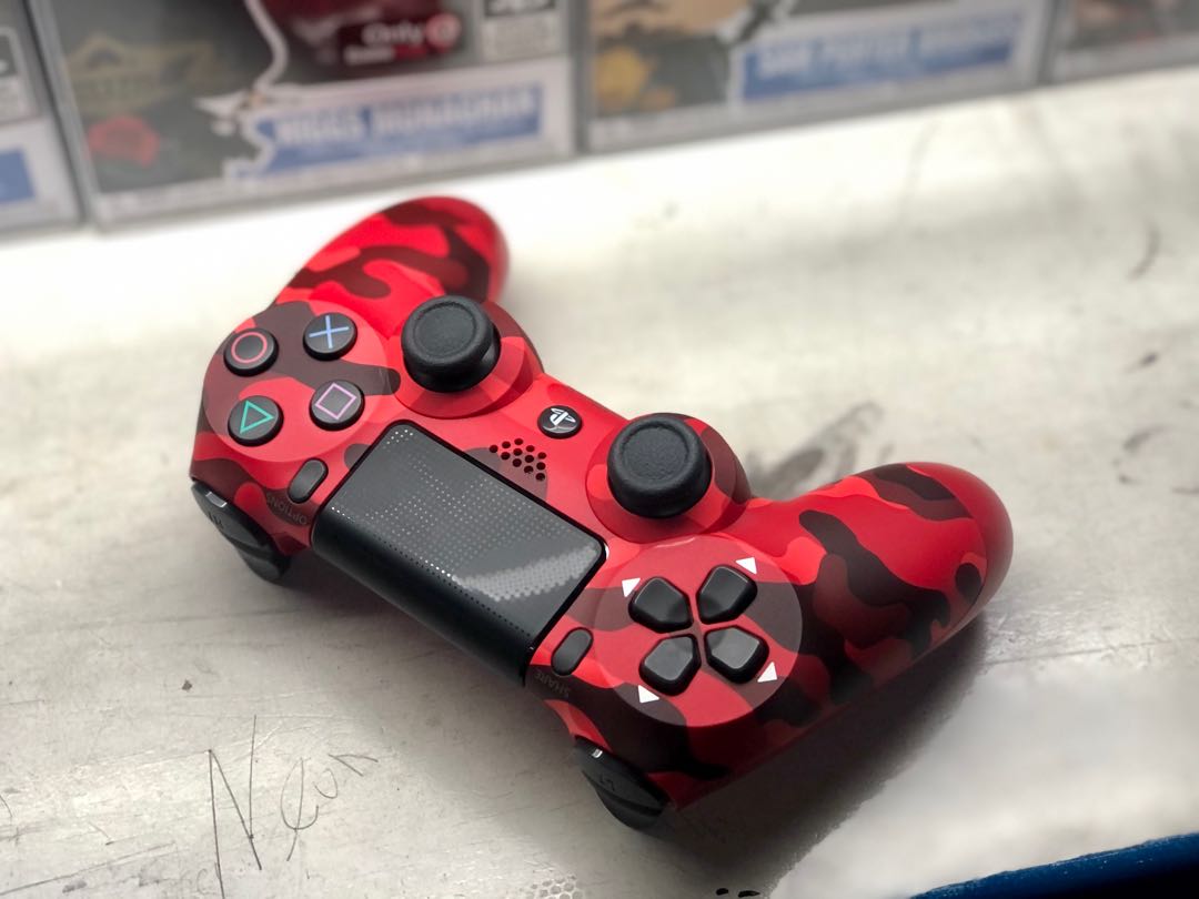 DS4 Controller Red Camouflage PS4 , Video Gaming, Gaming Accessories ...