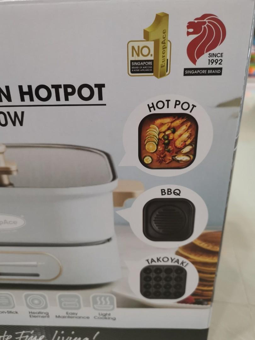 EuropAce Multi purpose hot pot, TV & Home Appliances, Kitchen ...