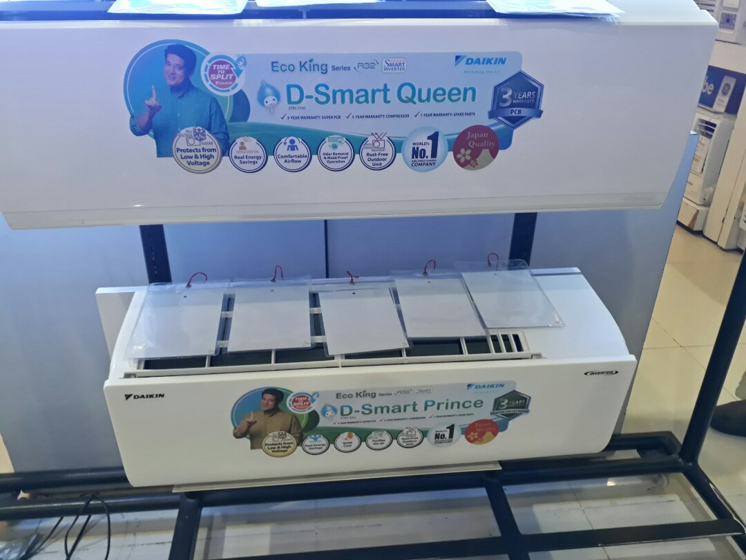 Daikin Split Type Inverter Aircon Prince Queen King Series, TV & Home ...