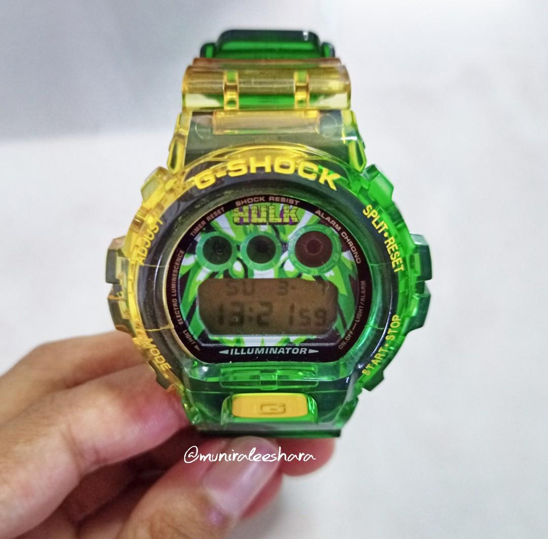 Original G-SHOCK Casio custom jely hulk (DW-6900 module 3230), Luxury ...