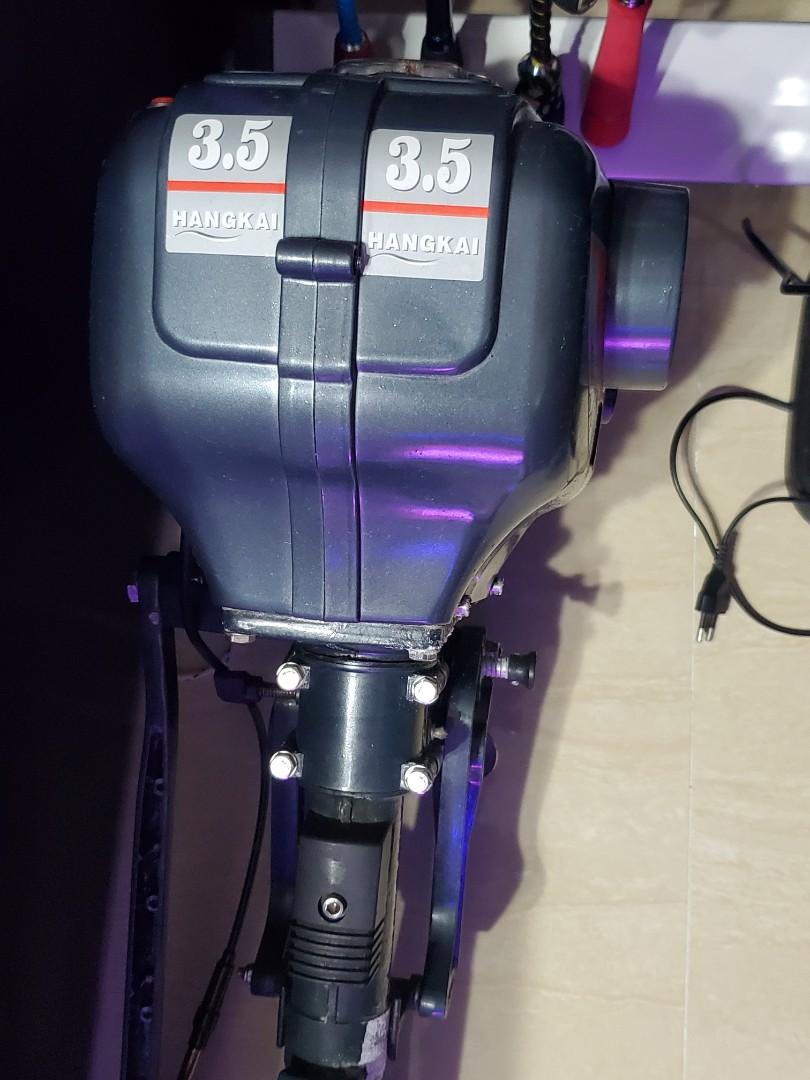 Hangkai 3.5hp 2stroke outboard motor, Everything Else on Carousell