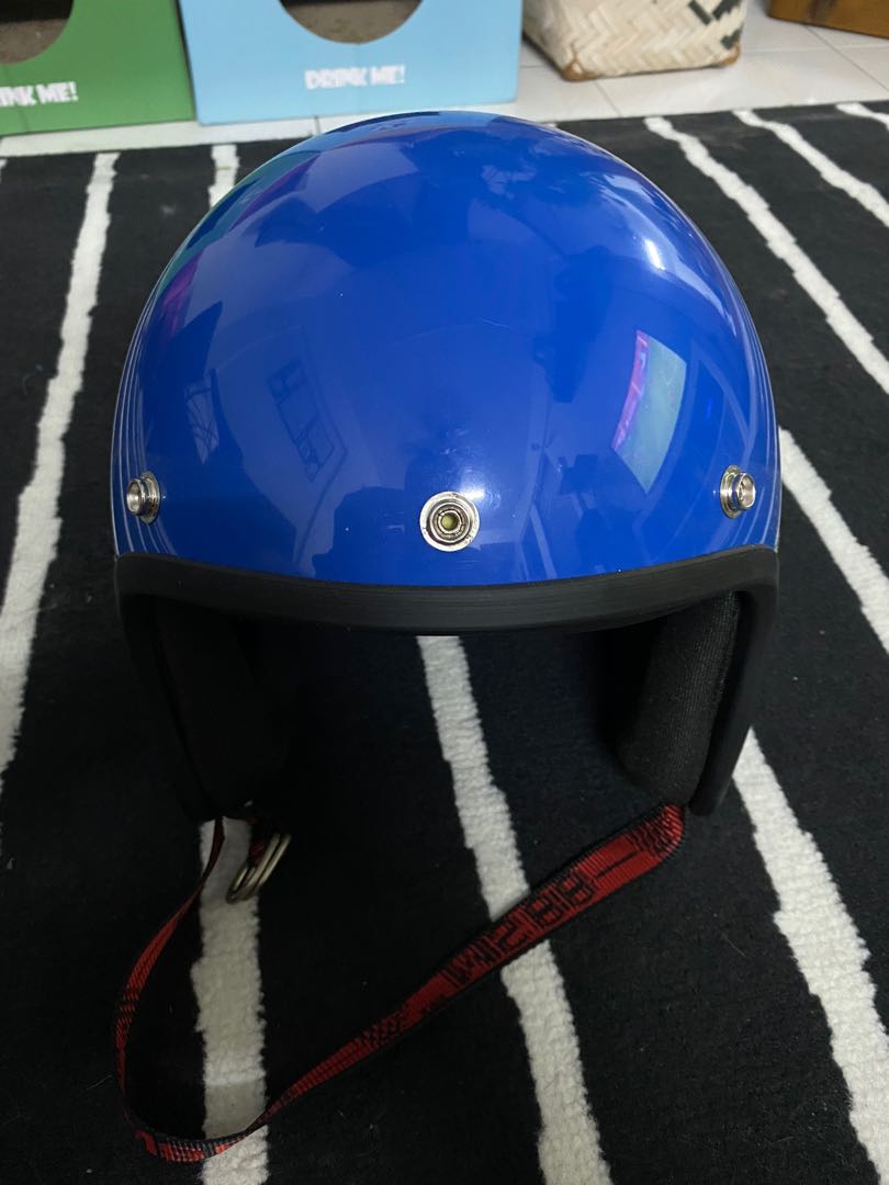 Helmet MS88 Ori (Blue), Motorbikes on Carousell