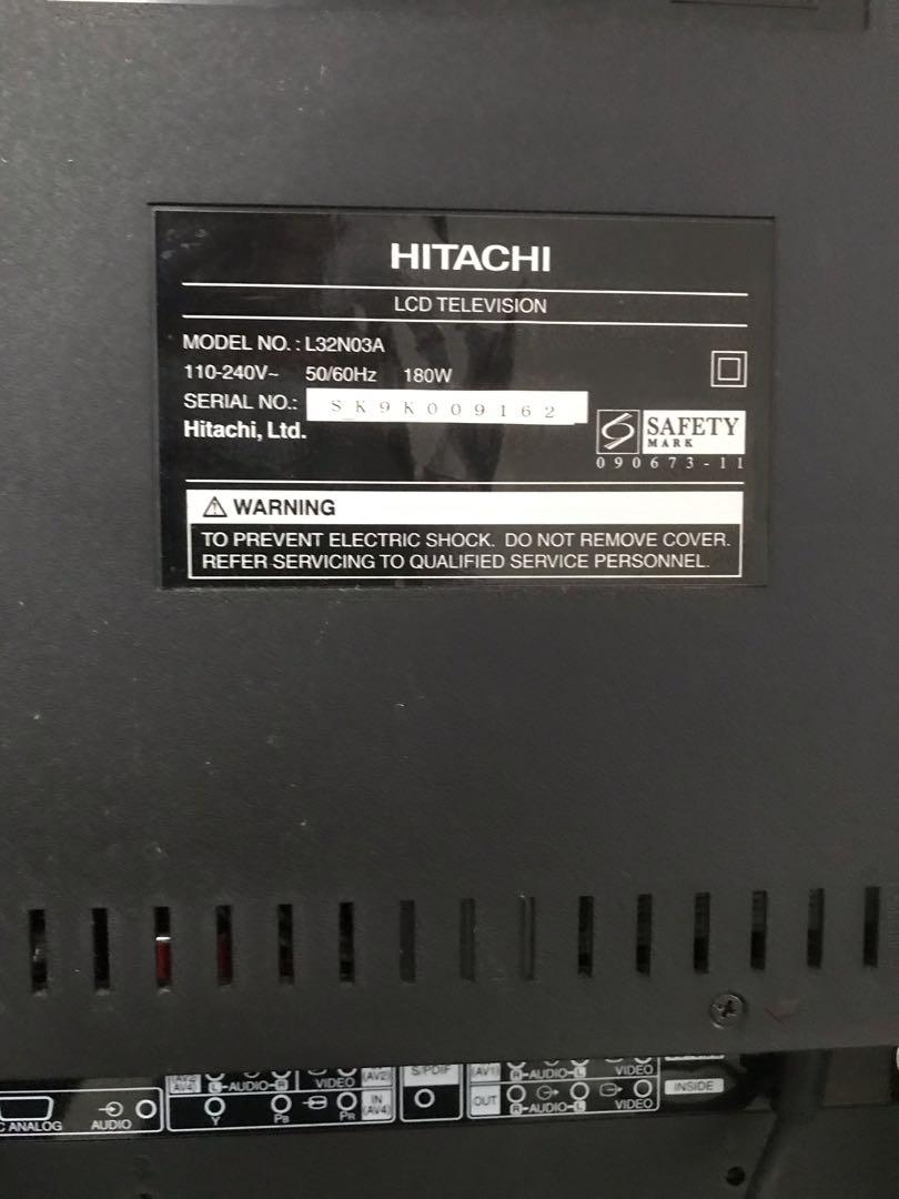 Hitachi 32 inch TV, TV & Home Appliances, TV & Entertainment, TV on ...
