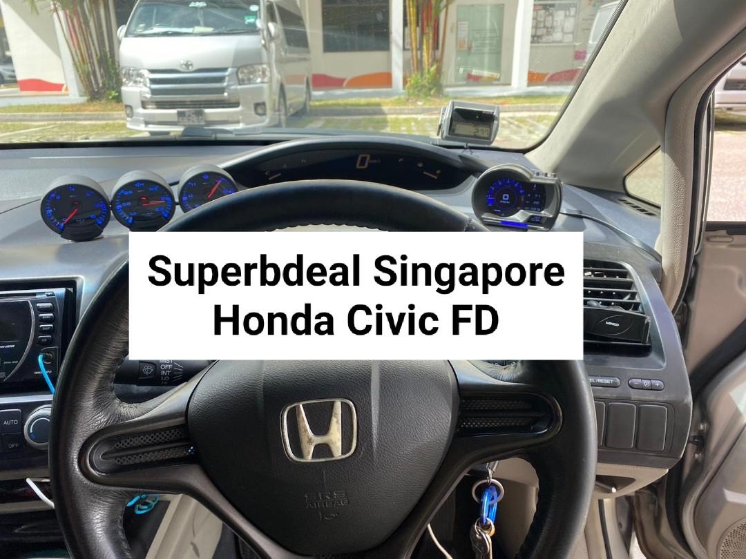 Honda Civic FD OBD2 Gauge, Car Accessories, Accessories on Carousell