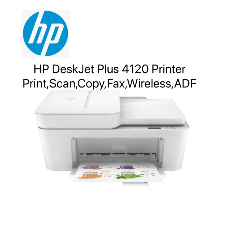 HP DeskJet Plus 4120 All-in-One WIRELESS Colour Printer - PRINT / COPY ...